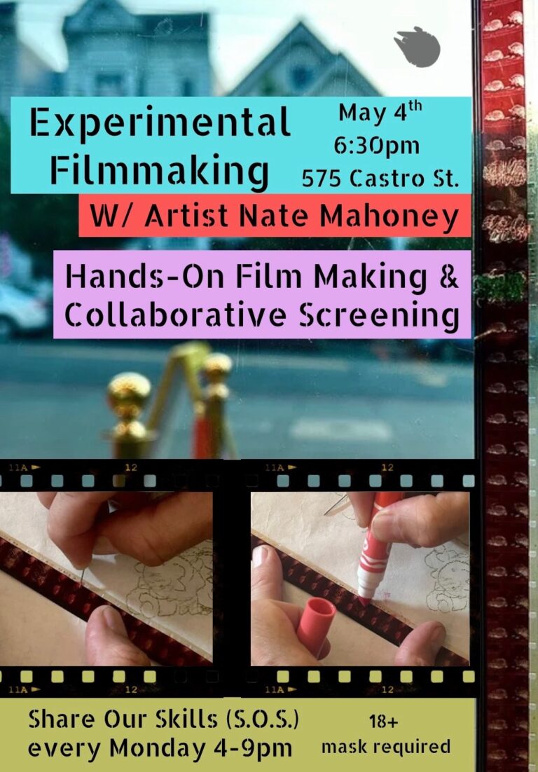 Art Workshop: Experimental Filmmaking. - Nate Mahoney Studio
